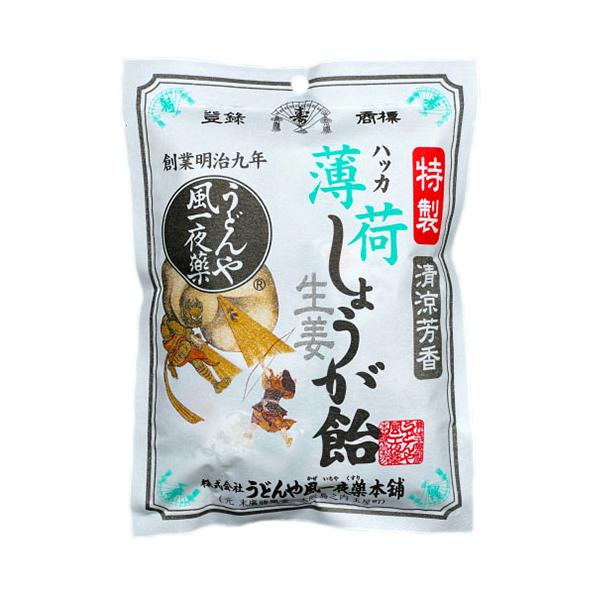 パッケージサイズ（約）：幅150×奥20×高210mm 内容量（約）：70g（個包装込み）原材料：砂糖（国内製造）、水飴、蒸生姜、黒糖、薄荷  賞味期限：製造日より1年原産国：日本