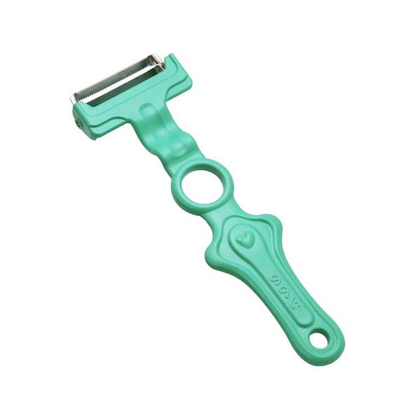 カラー：エメラルドグリーン本体サイズ（約）：幅6×奥2.3×高18cm 重量（約）：23g材質：[刃]ステンレス　[本体]ポリプロピレン樹脂耐熱温度（約）：120℃