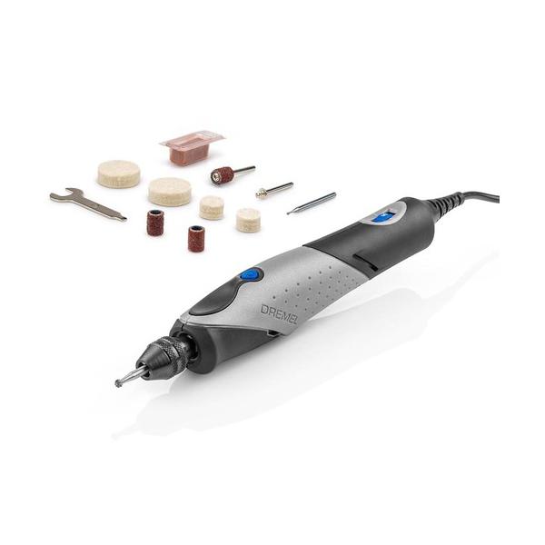 本体サイズ（約）：長153×幅24×縦32mmパッケージサイズ（約）：幅110×長313×厚54mm重量（約）：105g回転数（約）：5000〜22000回転／分付属品：アクセサリー11ピース、ドレメルチャック（三つ爪）使用電源：AC100...