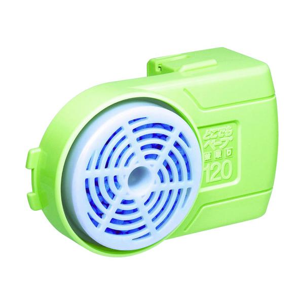 ≪特徴≫電池と一体となったカートリッジなので、薬剤・電池を別々に交換する手間が不要です。カートリッジはワンタッチで着脱可能です。用途蚊の忌避、駆除。《仕様》電源：単3乾電池×4本(付属)取替用効果持続目安：120日(1日8時間使用)効果範囲...