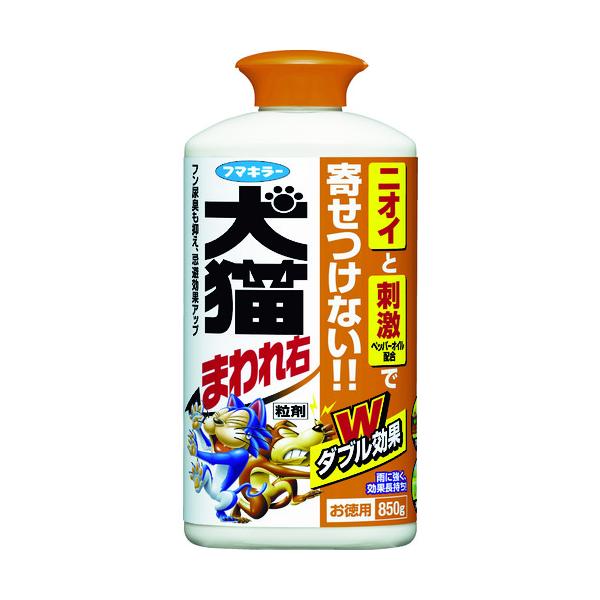《特長》犬猫が嫌がるニオイとペッパーオイルの刺激のダブル効果があります。雨に流されにくく、約２〜４週間効果が持続します。人には不快感を与えない香りです。シトラスとローズの香りを交互に使用することで、ニオイ慣れを防ぎ、効果をより長持ちさせるこ...