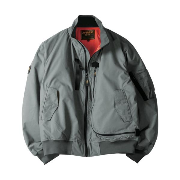 特長デザイン性に優れたフライトジャケットタイプ防寒性と機能性を兼ね備えたフライト防寒ジャケットです。中綿入りでしっかりとした保温性を確保しながらも、すっきりとしたシルエットで日常使いにも取り入れやすいデザインです。袖口や裾はリブ仕様で風の侵...