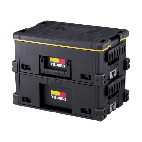 工具収納用。特長セフボックス・セフ台車シリーズ/タジマセフシステム対象品です。2種のトレイ（TB-HBOXLWPT・TB-HBOXLFT）付です。セフ防水パーツケース Mサイズ（TB-WPCM）4個付です。ボックス外側にセフホルダー機能（2...