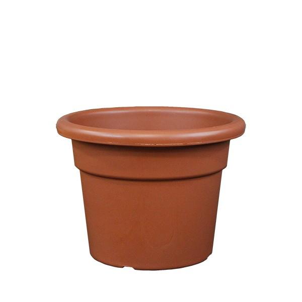 イタリア製のシンプルなデザインのプラスチック植木鉢です。鉢底は水はけの良い穴あき構造になっています。サイズ　外径：(約)直径25cm×高さ20cm　内径：(約)直径21cm×高さ20cm材質:ポリプロピレン土の容量:(約)5.8L※生産時期...