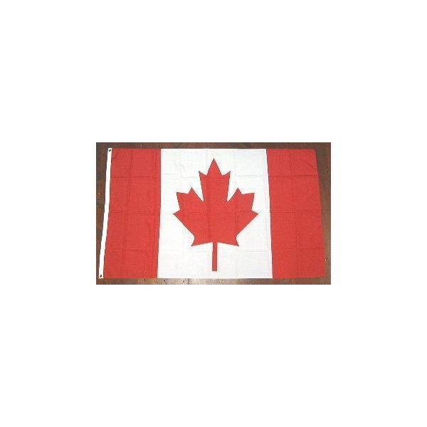 素材：ポリエステル100％サイズ：約60cm×約90cmハトメ：2箇所（穴の直径：約10mm）国旗の品揃えは、大（約90cm×約150cm）・中（約60cm×約90cm）・小（約30cm×約45cm、棒付き）の3サイズ、アメリカ・カナダ・イ...