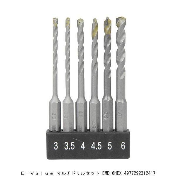 刃先にはシンニング加工を施している為、材料への食いつきが良くすべりにくです。6.35mm六角軸を採用しており、チャック滑りが少なくインパクトドライバーでの使用が可能です。●サイズ:3.0・3.5・4.0・4.5・5.0・6.0mm●6本組●...