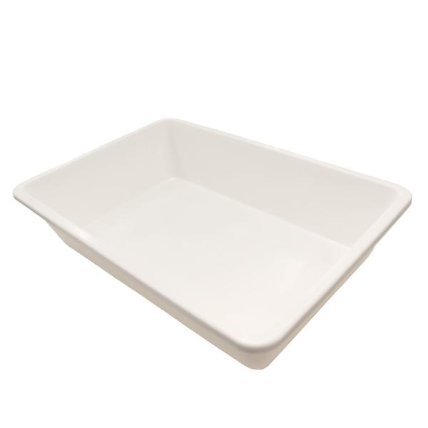 キッチン周りの調味料整理や、冷蔵庫内の食料品整理用トレー♪キッチン以外の用途にも、多種多様に使用可能。サイズ（約）外寸：約47cm×31cm×高さ11cm　　　　　　内寸：約41cm×25cm×高さ10.5cm容量（約）：約14Lカラー：ホ...