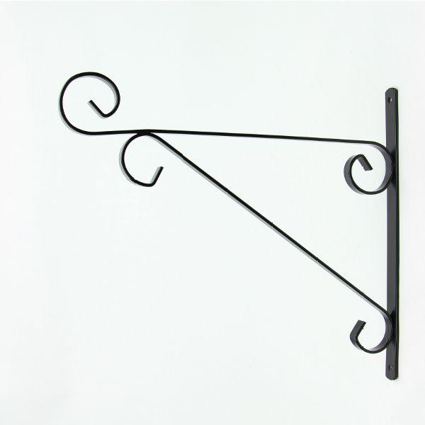 花や観葉植物等を吊るして楽しむ事ができハンギングバスケット用ブラケットです！【サイズ】奥行：約35cm　高さ：約31cm　太さ：約1.8cm重量：約430g材質：鉄細かな傷や錆がある場合がございます。アンティークな風合いをお楽しみください。...