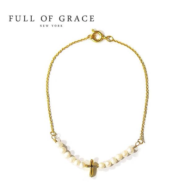 ●サイズチャーム：約7mm／全長：約20cm●材質Gold-Plated／シェルパール女性を華やかに演出するコレクションが、幅広い世代から支持されているニューヨーク発のブランド「FULL OF GRACE」のブレスレットです。小粒のパールが...