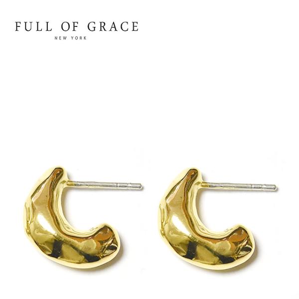 ●サイズタテ約15mm×ヨコ約12mm (最大)●素材Gold Plated (14金仕上げ)／ポスト：シルバー925女性を華やかに演出するコレクションが、幅広い世代から支持されているニューヨークのブランド≪FULL OF GRACE≫です...