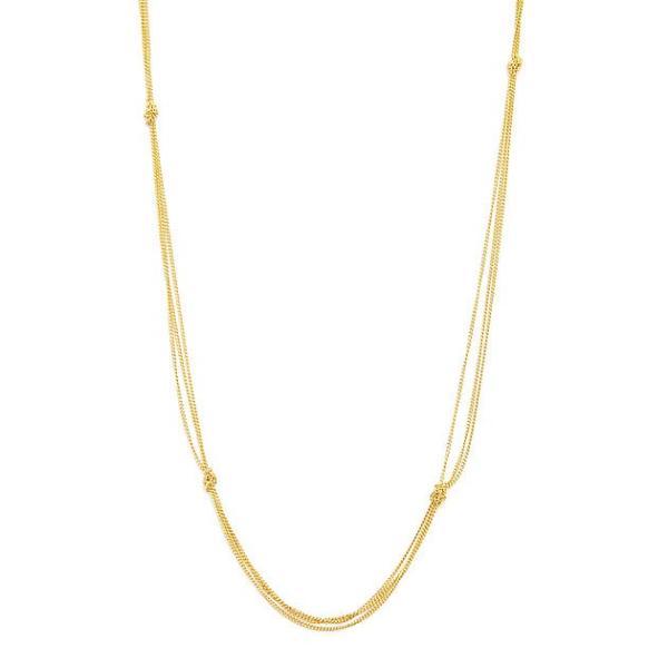 ●サイズチェーンの長さ：約102cm●材質Gold-Plated(14金仕上げ)ニューヨーク発のブランド「FULL OF GRACE」は、女性を華やかに演出するコレクションが、幅広い世代から支持されています。結び目の付いたシンプルなロングネ...