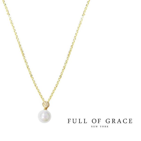 ●サイズパール直径：7mm／チェーンの長さ：約40cm／アジャスター：約5cm●材質Gold-Plated(14金仕上げ)／パール／キュービックジルコニアニューヨーク発のブランド≪FULL OF GRACE≫は、女性を華やかに演出するコレク...