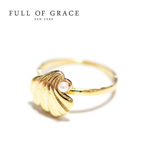 ●サイズ内径：16mm(約13号)●材質Gold-Plated(14金仕上げ)／シェルパールニューヨーク発のブランド≪FULL OF GRACE≫は、女性を華やかに演出するコレクションが、幅広い世代から支持されています。日本では、UNITE...