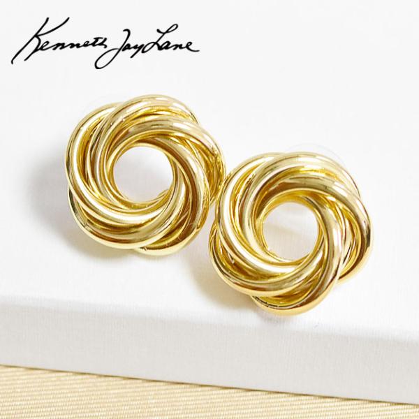 【サイズ】直径：約23mm【主素材】18K Gold Plated (18金コーティング仕上げ)創立から半世紀以上たった今でも世界中の女性が本物の宝石を超えて好むジュエリーブランド≪Kenneth Jay Lane≫のピアスです。歌手のリア...