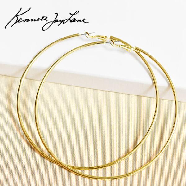 【サイズ】直径：約89mm【主素材】18K Gold Plated (18金コーティング仕上げ)創立から半世紀以上たった今でも世界中の女性が本物の宝石を超えて好むジュエリーブランド≪Kenneth Jay Lane≫のピアスです。歌手のリア...