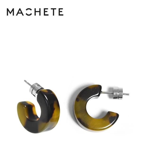 ●サイズ直径：約18mm●素材植物性アセテート／合金天然で再生可能な材料を使用し、環境に配慮した優しい商品を製作しているアメリカのエシカルブランド≪MACHETE≫のピアスです。日本では、ビューティー＆ユース、スピックアンドスパンなどのセレ...