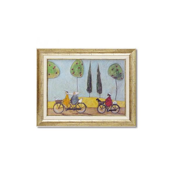 ユーパワー Sam Toft サム トフト アートフレーム 「みんなでサイクリング」 ST-08006