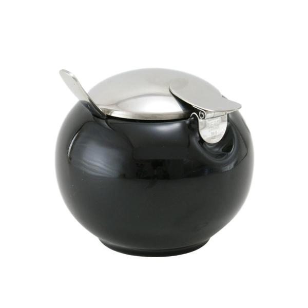 ZERO JAPAN 丸型コンテナS 薬味スプーン付 BKK-04 BK・ブラックカラフルな薬味入れ丸くてかわいい薬味入れです。調味料や薬味、砂糖などを入れてお使いいただけます。