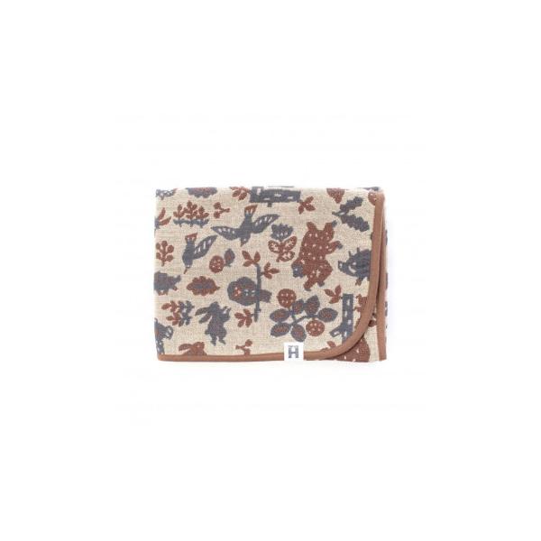 ハートウエル katakata森と動物 マルチケット ブラウン 13954747