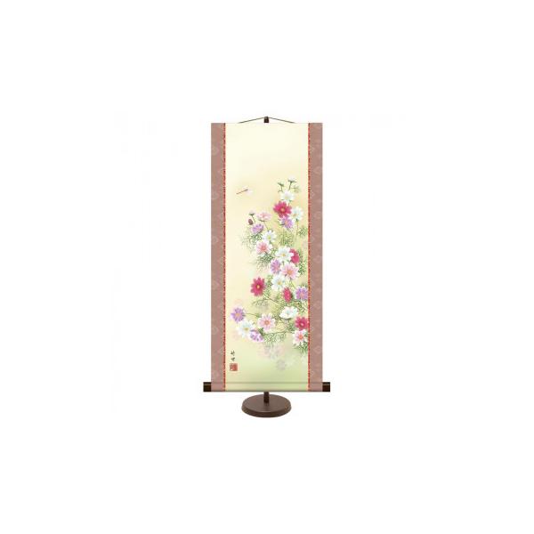 和風モダン掛 田村竹世  秋桜 31×75cm KM2A9-033