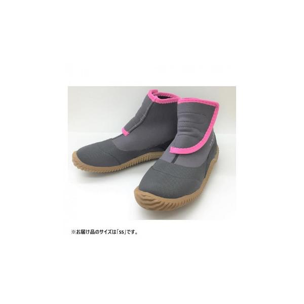 アトムワークス nomodoワークシューズ SS グレー/ピンク NMD502_SS