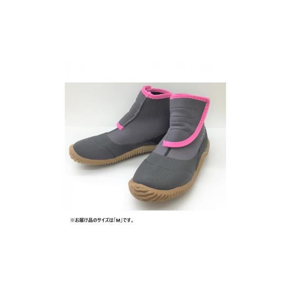 アトムワークス nomodoワークシューズ M グレー/ピンク NMD502_M