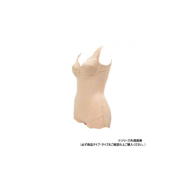 TAMURA yNuco ブルーメリアボディスーツ グラマー  ベージュ  3L-YTN25G-020-3L