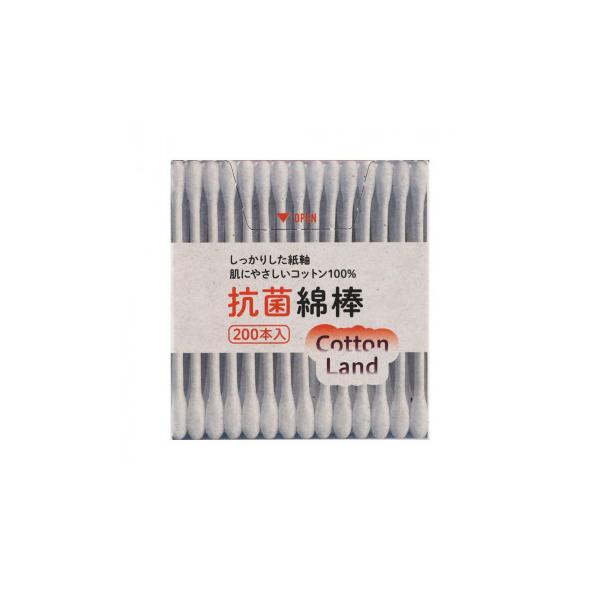 平和メディク コットンランド 抗菌綿棒 紙箱200本入×100セット 6311