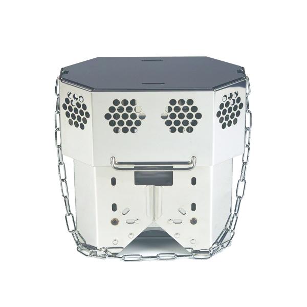 【発売日：2022年11月23日】ハンゴーコンロ・回天シリーズの炭ストーブバージョンハンゴーコンロ・回天[H]壱形(兵式飯盒用)【セット内容】ハンゴーコンロ・回天壱形本体+炭ストーブカバー+火床※飯盒、亀甲文焚火五徳は付きません。詳細は、こ...