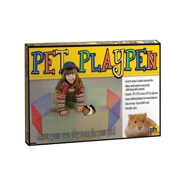 ハムスターちゃんやうさぎちゃんがお家の中やお外で遊ぶために作られた８枚のパネルを合わせて作るプレイサークルです。それぞれ違ったカラーのプレイペンなので出来上がりは自由に色を変えて作れます。■サイズ：出来上がり直径91ｃｍ、1枚当たりのパネル...