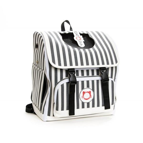 ※猫ちゃんの顔型をあしらった楽しいバックパックキャットキャリーバッグです。正面にあるファスナーポケットにはお出かけに必要な小物類を収納できます。バッグの中にペットが入った後上部のファスナーを開けなくても猫ちゃんの顔がメッシュドアになっていて...