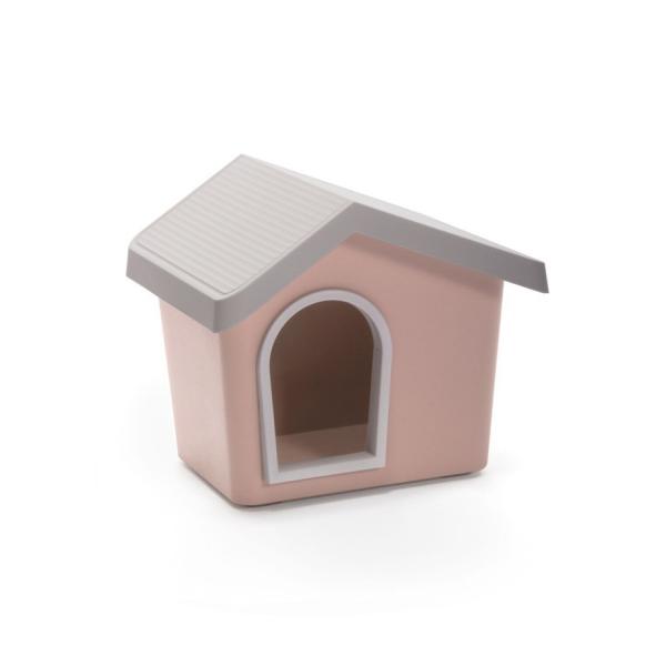 イタリアで50年の歴史を持つ有名ブランド！アイマックは世界中で販売されているすべてイタリア製の人気ブランドです。カラーリングがきれいなおしゃれなドッグハウスです。4隅に足がついているので屋外でも地面からの熱や冷気から保護します。後ろにはベン...