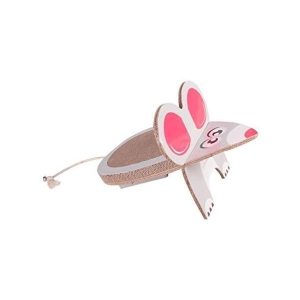 猫ちゃんのつめとぎです。新発売のデザインがかわいい爪とぎ！ 猫ちゃんが喜ぶキャットニップ付き。 ツールは必要なくすぐに作ることができます。 サイズ45X29X29CM組立方もとっても簡単です。