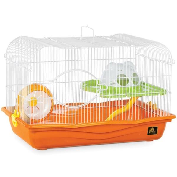 シカゴ発１５０年以上の歴史をもつ信頼のペットメーカー！スモールアニマル用ケージ。ケージの中で３段式になったケージです。ハウスやホイールもかわいいデザインで人気の高いケージです。引き出しがついているのでお掃除楽ラク。 ホイール1、小屋1、ステ...