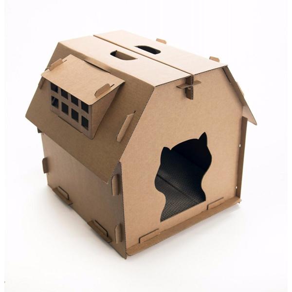 ※Catopiaキャットハウスはフラットで、組み立てが簡単です。    リサイクルされた段ボールで作られた洗練されたユニークなデザインは、組み立てが簡単なので、猫ちゃんはすぐに使用を開始できます 猫のスクラッチャー、ラウンジャーとしてお使い...