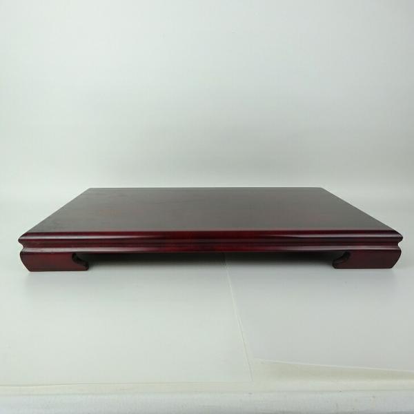 品名　卓　花台 (卓台/小品卓)サイズ　高さ　約5センチ　　横幅　約48.5センチ　奥行　約33センチ