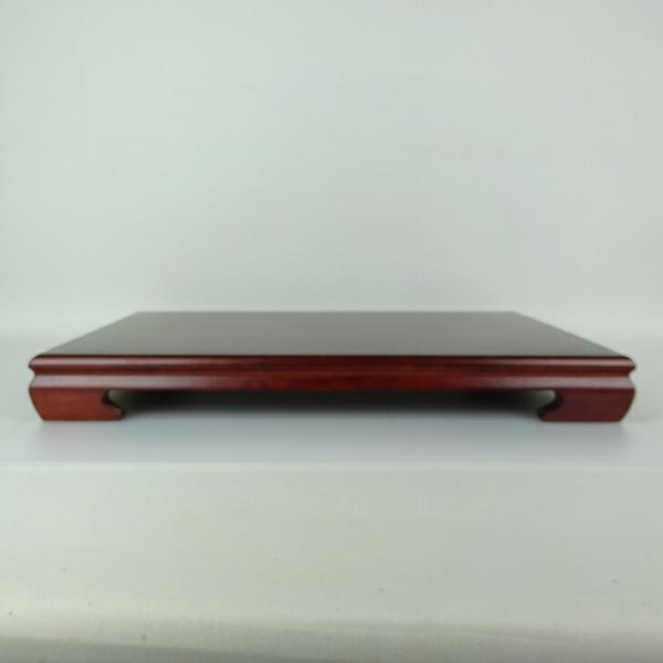 品名　卓　花台 (卓台/小品卓)サイズ　高さ　約5.5センチ　　横幅　約48.3センチ　奥行　約33センチ