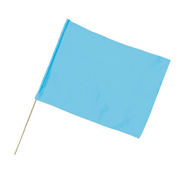 旗：410×300mm、棒：φ8×450mm。旗を使った踊りなどに！ポリエステル軽量で丈夫！サイズ・色数も豊富なカラーフラッグシリーズ ！太くて丈夫な丸棒採用 ！※ご注文時にメーカー在庫が品切れになっている場合がございます。ご了承ください。