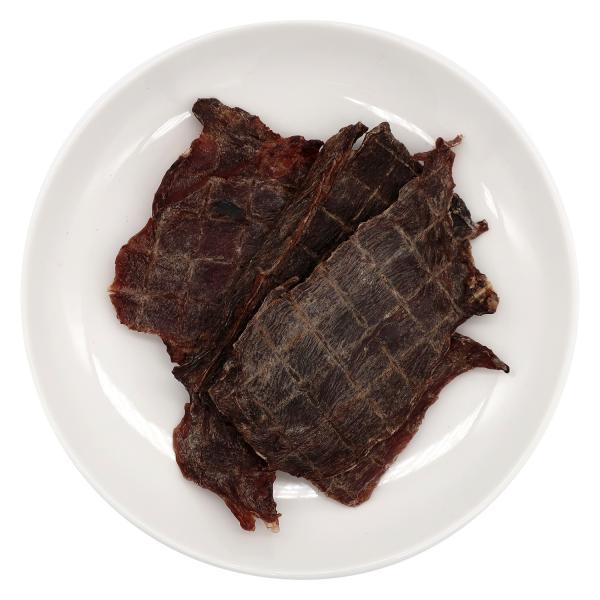 アレルギーが気になるワンちゃんに。国産天然鹿の肉（ジビエ）を独自製法で乾燥させ、スライス状に仕上げてます。鹿肉は低カロリー・高タンパク・低脂肪です。そして、鉄分やビタミンＢ２も多く含まれてます。また、豚肉や牛肉にアレルギーをもつワンちゃんに...