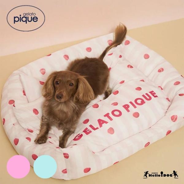 夏の気分を盛り上げるカラフルなストライプ柄に、弾けるフルーツやアイス柄をプリントしたCAT&amp;DOGシリーズです。暑い時期にもひんやりふわふわの寝心地をお届けする、接触冷感のカットソー素材を使用した夏向けのベッド。抗菌防臭加工も施して...