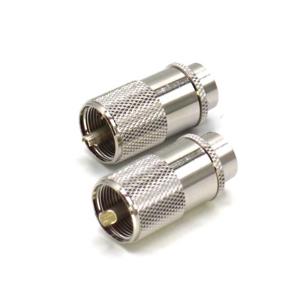 8D-2V/FB用コネクター　2個セットニッケルメッキ処理ミリネジ国内生産