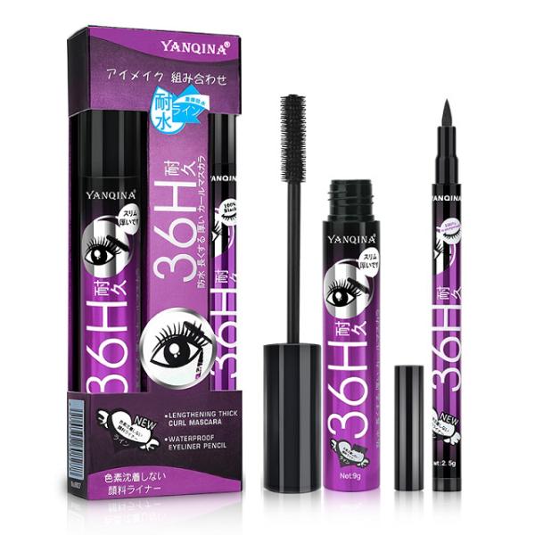 36h持続力 リキッド アイライナー &amp; マスカラセット　【セット内容】 アイライナー １本 + マスカラ １本　