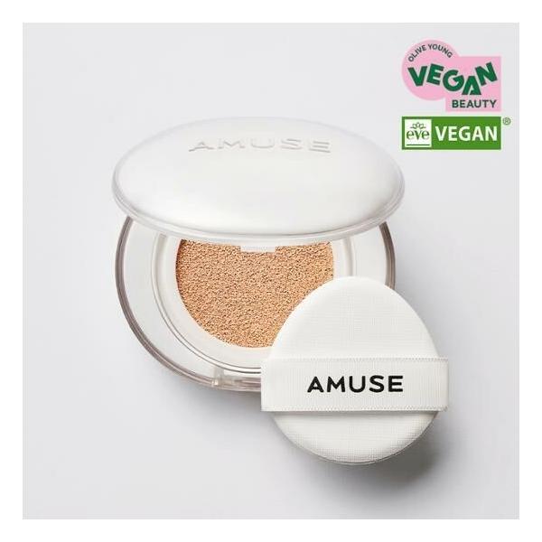 [AMUSE] セラミックスキンパーフェクタークッション Ceramic Skin Perfector Cushion アミューズ 韓国コスメ ファンデ クッションファンで01 PORCELAIN/1.5 NATURAL/02 HEALTHY