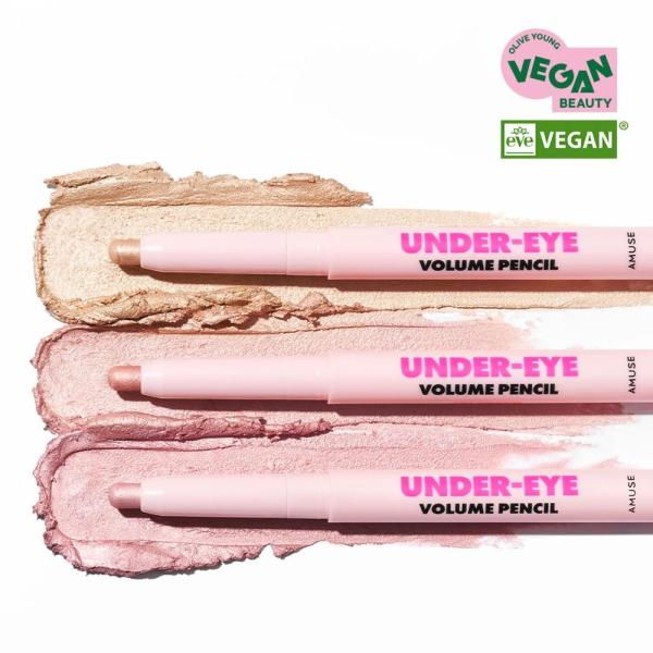 [AMUSE] 涙袋 ボリューム ペンシル UNDER-EYE VOLUME PENCIL アミューズ 韓国コスメ 涙袋メイク アイメイク01 ベージュボリューム/02 ピーチナチュラル/03 ピンクバレリーナ