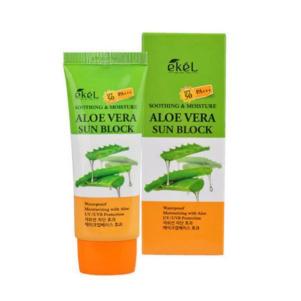 [EKEL/イケル] UV アロエベラ サンブロッククリーム 70ml SPF50 PA+++ サンクリーム 日焼け止め 韓国コスメ