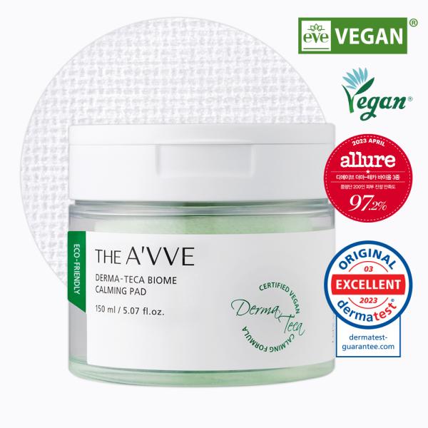 ダーマテカバイオーム カーミングパッド  トナーパッド 拭き取りパッド *低刺激パッド：敏感肌のための低刺激パッド*DERMA-TECA：TECA成分と特許成分が肌を落ち着かせ水分たっぷり