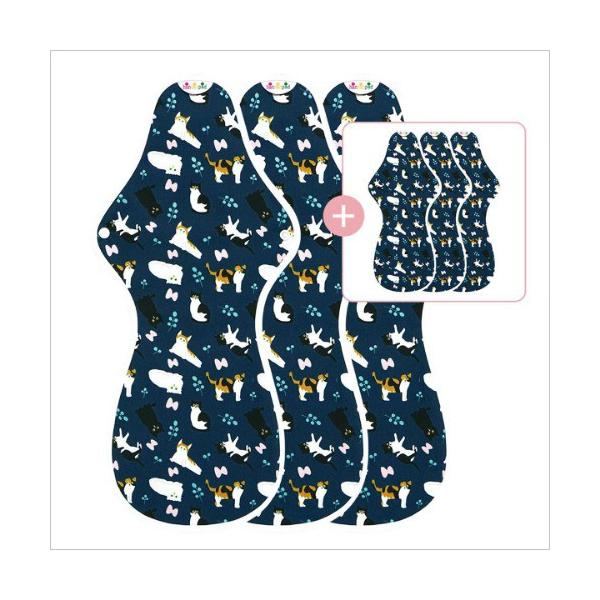 安心の超ロングサイズで寝返りやモレもしっかりガードします。特に多い日に安心の２XL 6枚セット。42cmの布ナプキン取り扱い店はハンナパッドだけ！おまけのハンガー付き！