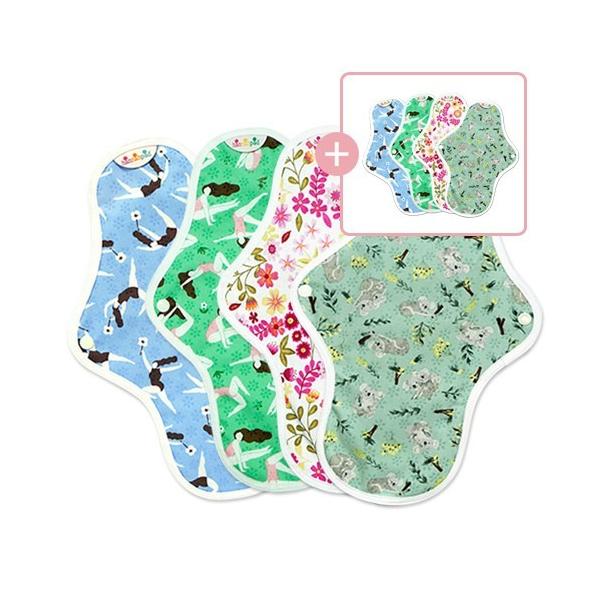 軽い日の昼用から量が多い日の昼用としてお使い頂けるMサイズ4枚組。ノンスリップタイプ(滑り止め付き) Mサイズ 4枚 セット