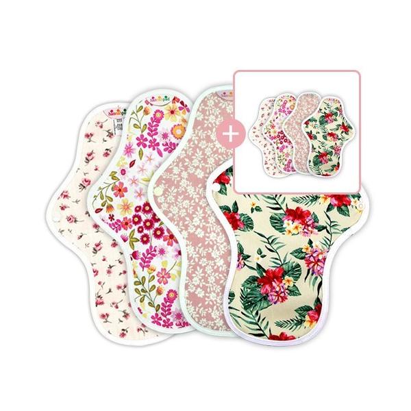 軽い日の昼用から量が多い日の昼用としてお使い頂けるMサイズ4枚組。