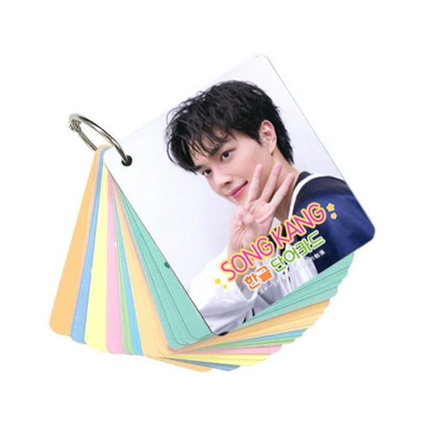 ■ 構成：韓国語 単語 カード セット [63ピース] (7cm*8cm)※裏表紙にリングによるへこみがある可能性があります。あらかじめご了承ください。---ご注意! お読みください---  ●商品には、海外での製造や流通過程で、微細なキズ...